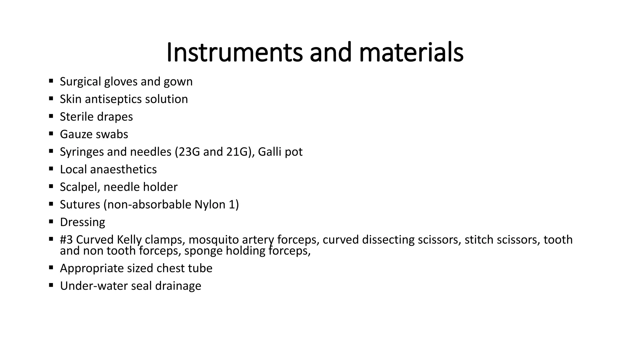 Closed tube thoracotomy drainage presentation | PPT