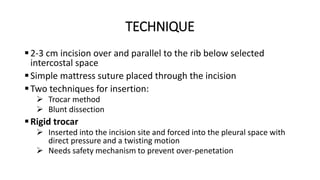 Closed tube thoracotomy drainage presentation | PPT