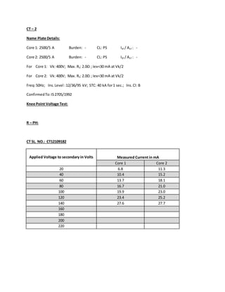Ct test report | DOCX