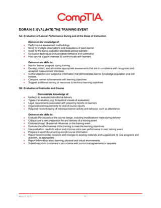 CompTIA CTT+ Overview | PDF