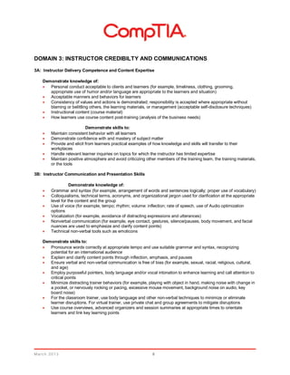 CompTIA CTT+ Overview | PDF