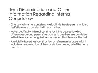 CTT, Reliability, IRT, Factor Analysis.pptx