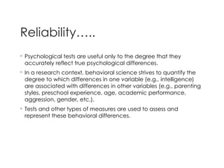 CTT, Reliability, IRT, Factor Analysis.pptx