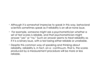 CTT, Reliability, IRT, Factor Analysis.pptx