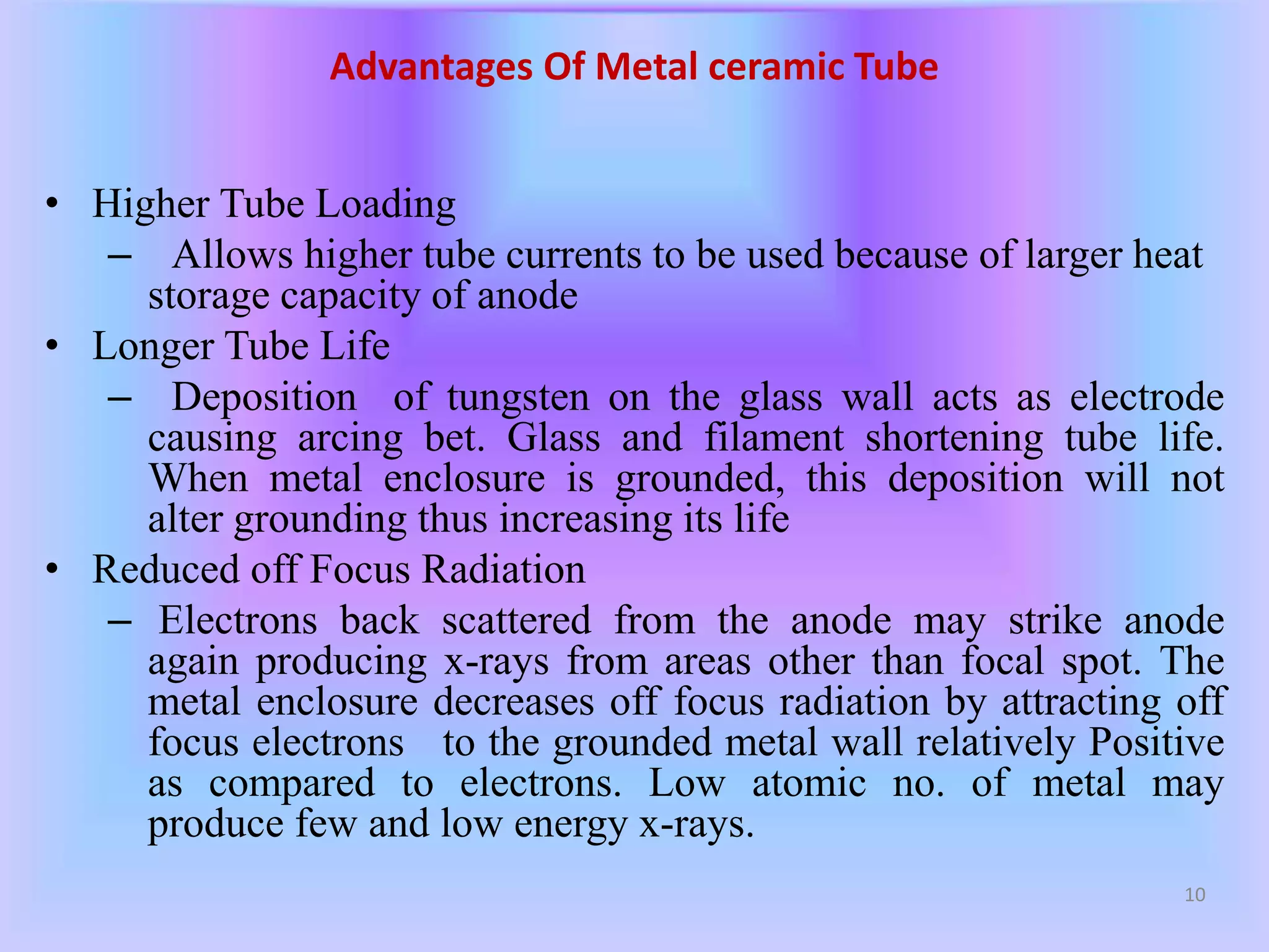 Ct tube and detectors | PPTX