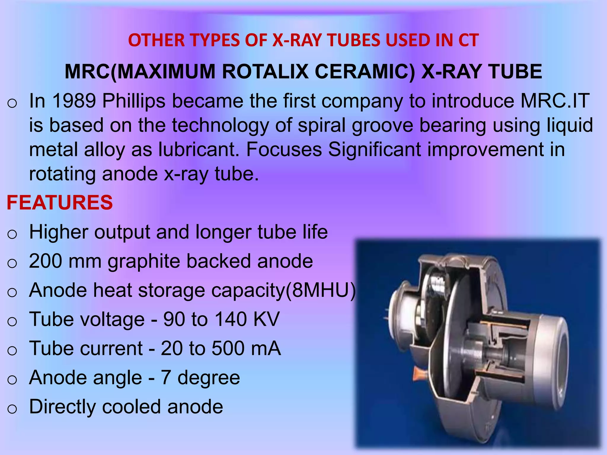 Ct tube and detectors | PPTX