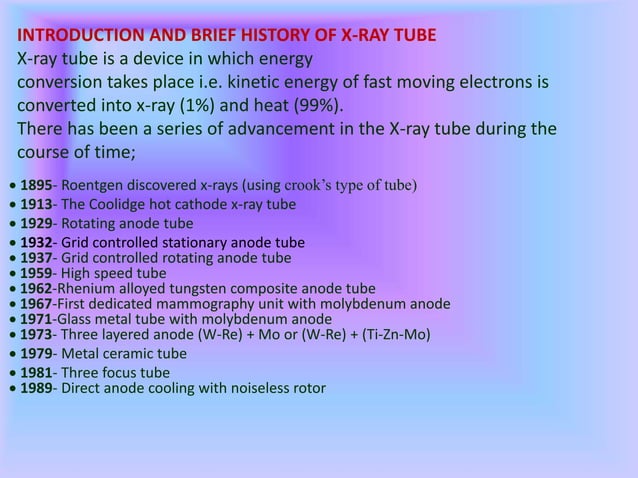 Ct tube and detectors | PPTX | Physics | Science