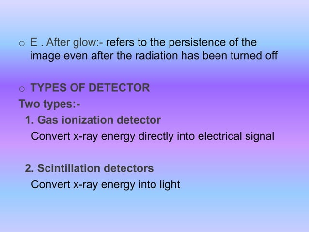 Ct tube and detectors | PPTX | Physics | Science