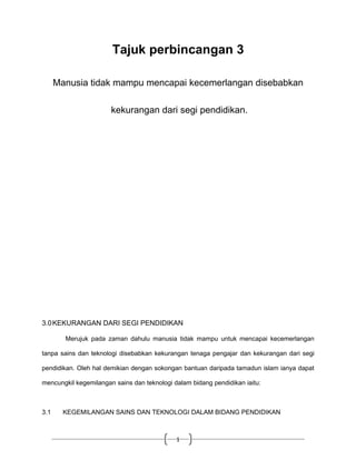 Sains dan teknologi Islm | DOC