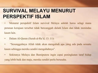 survival melayu dan bumiputera | PPTX