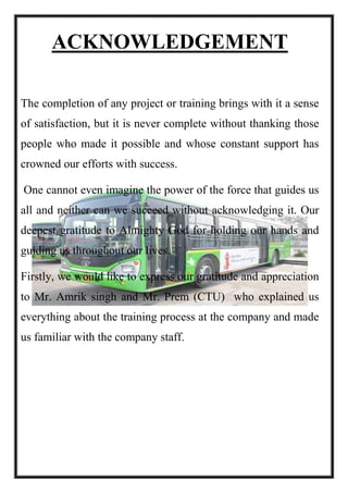 CTU Industrial Training Report | PDF