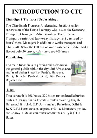 CTU Industrial Training Report | PDF