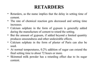 Concrete Making Materials, Chemical and Mineral Admixtures, Concreting ...