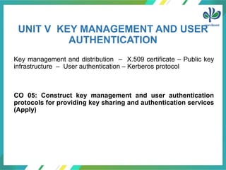 CT UNIT 5 Session 3.ppt User authentication and kerberos protocol | PPT