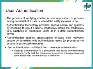 CT UNIT 5 Session 3.ppt User authentication and kerberos protocol | PPT