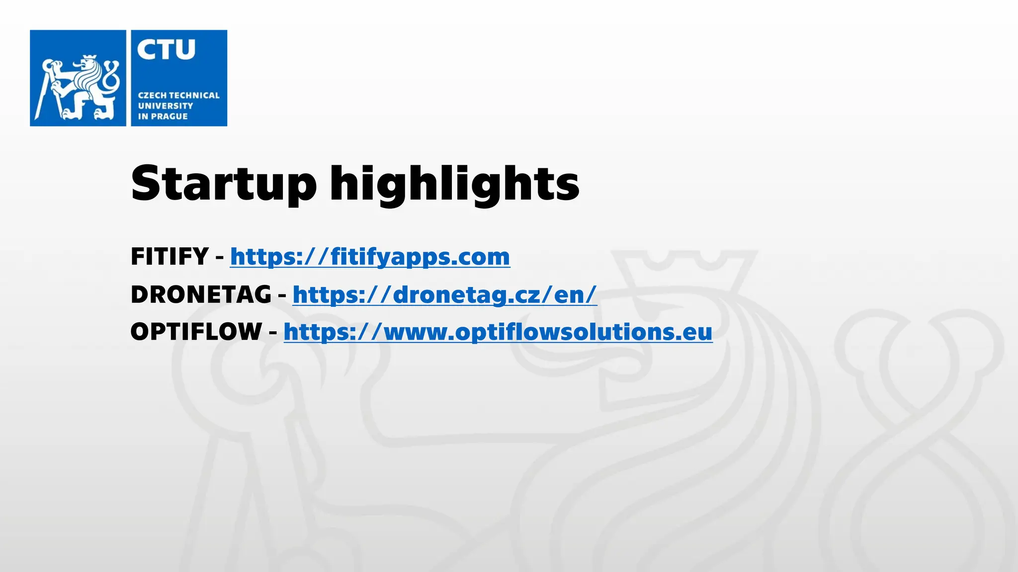 An introduction in what CTU is and what it does | PPT