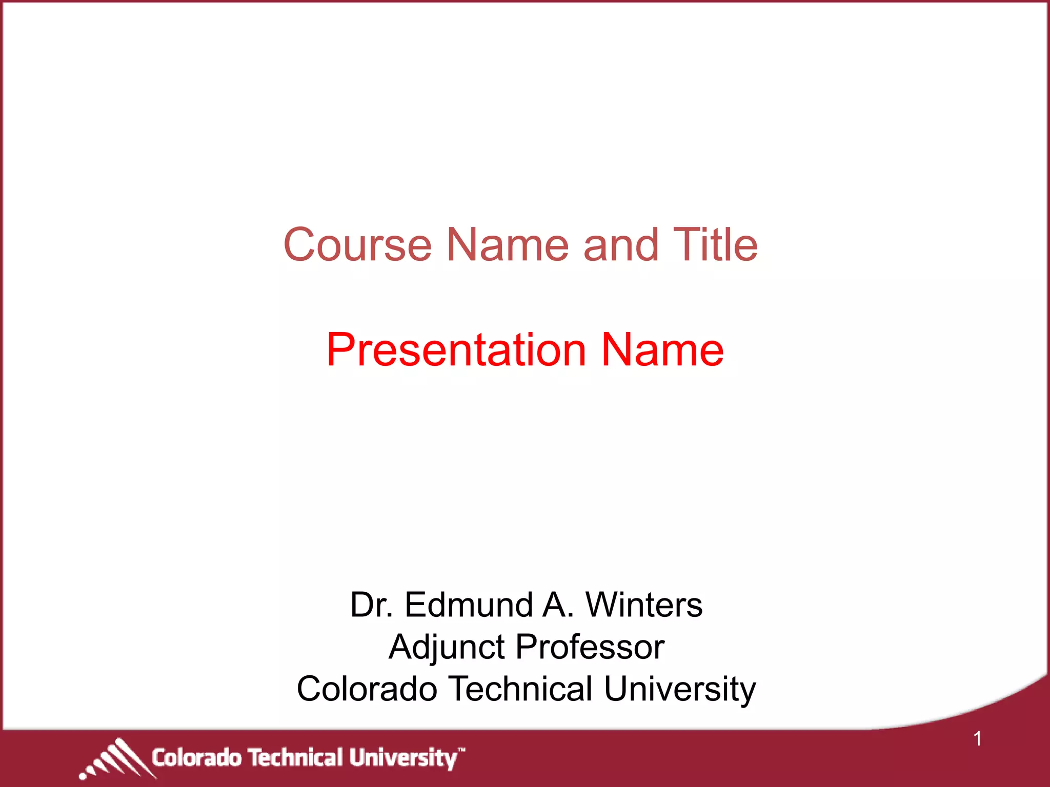 Ctu powerpoint template | PPTX