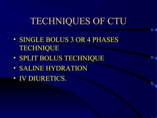 CT UROGRAPHY FROM SEEING TO UNDERSTANDING | PPT