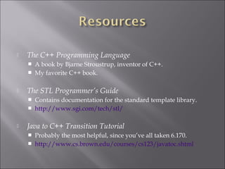 C++ tutorial | PPT