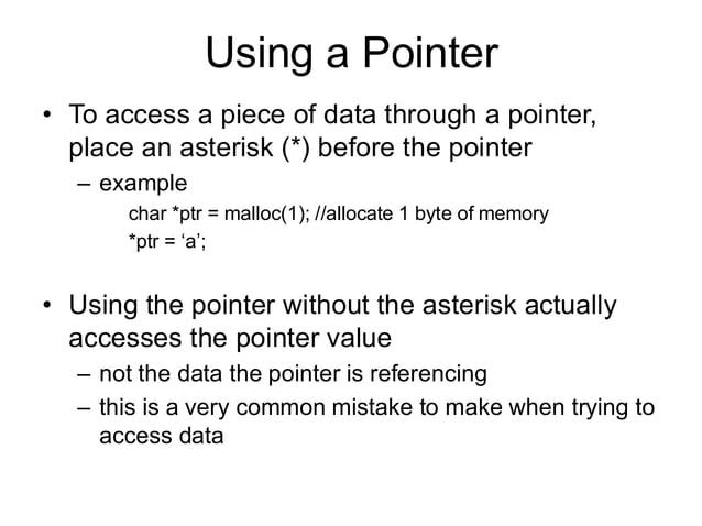 C Programming Tutorials-Pointers Presentation | PPT