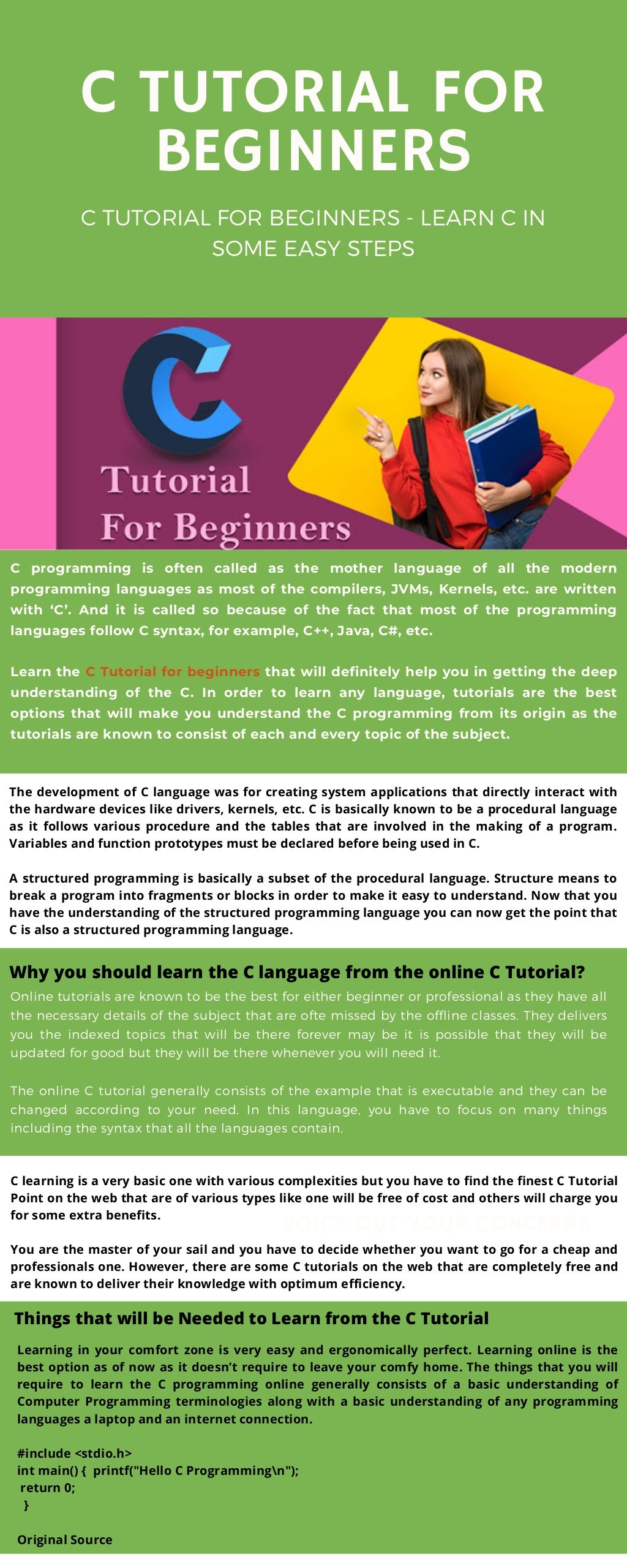 C Tutorial For Beginners C Tutorial For Beginners