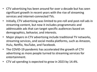 CTV ad campaign | PPTX
