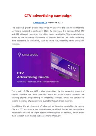 CTV advertising campaign | DOCX