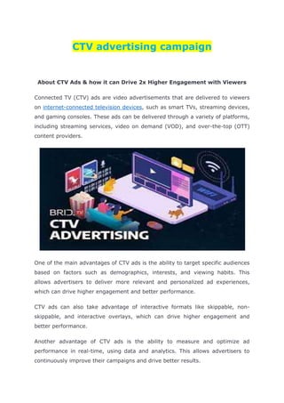 CTV advertising campaign | PDF