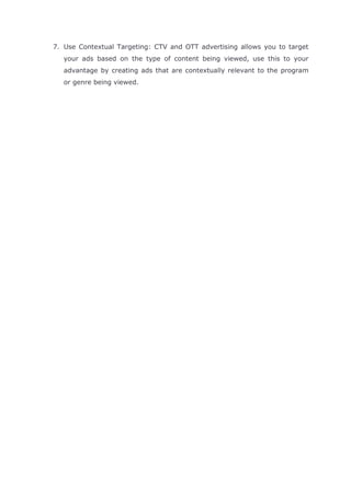 CTV advertising campaign | DOCX