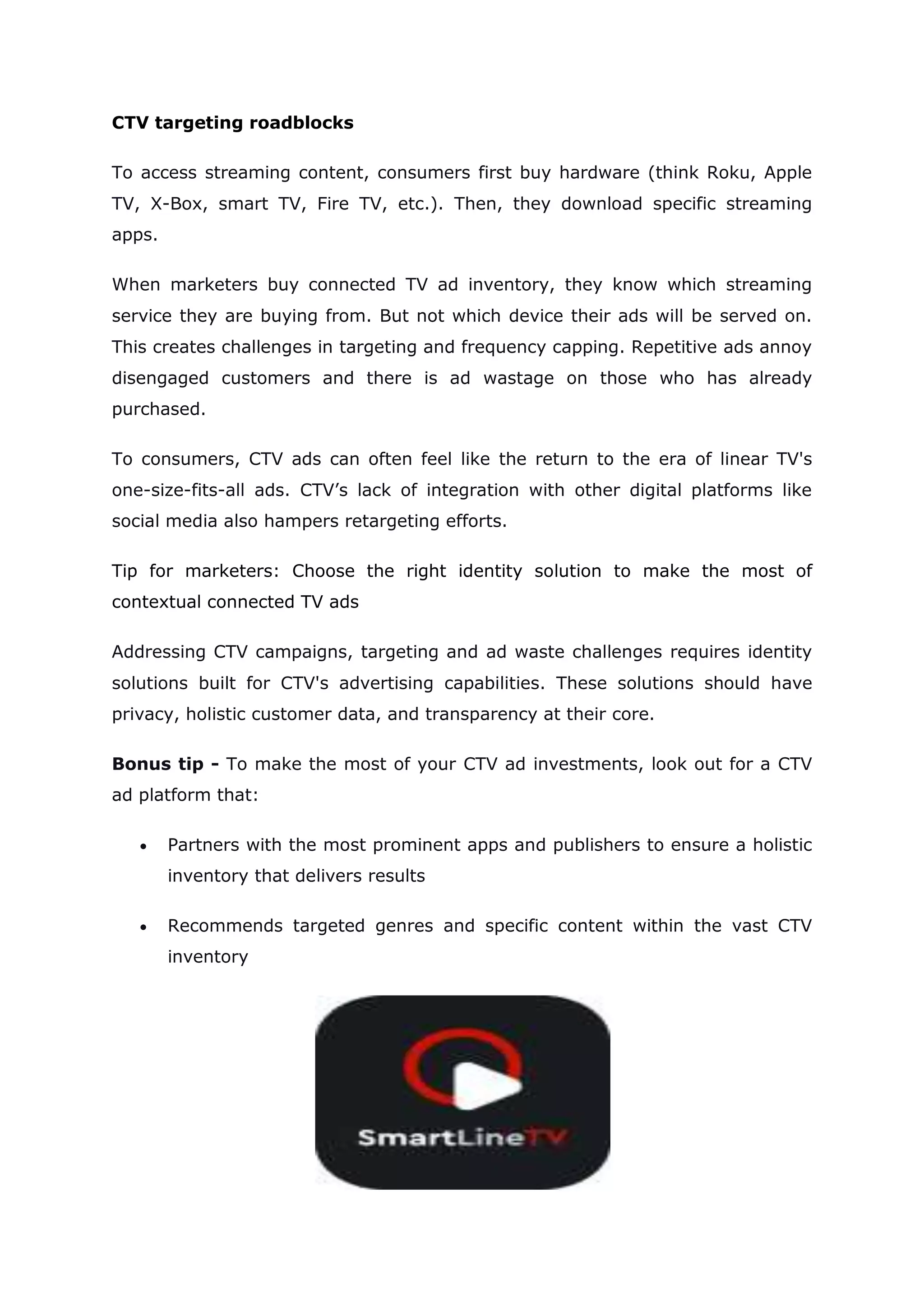 CTV advertising campaign | DOCX