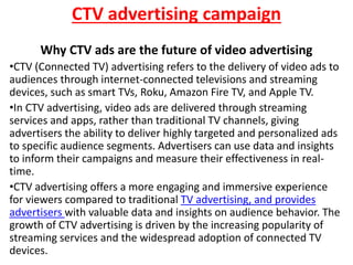 CTV advertising campaign | PPTX