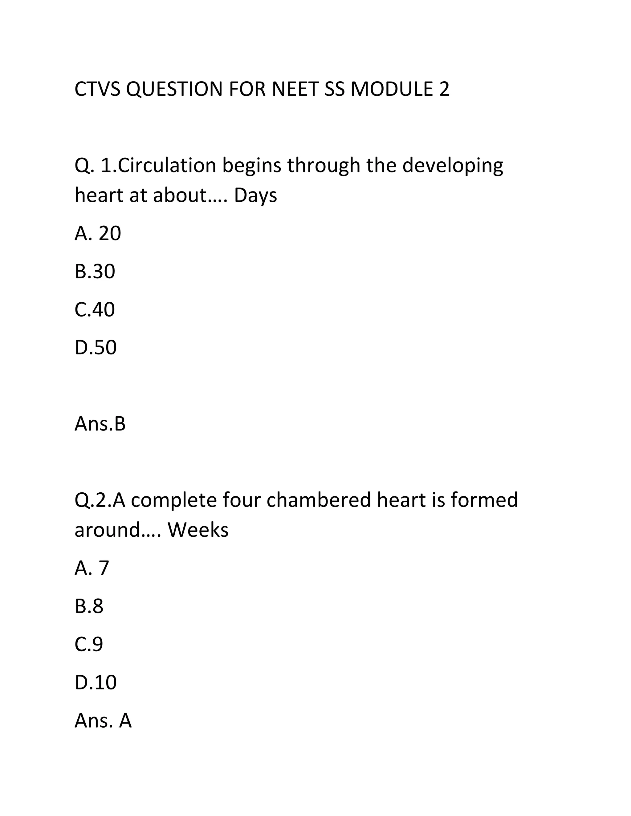 Ctvs question for neet ss module 2 (1) | PDF