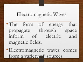THE TOPIC OF ELECTROMAGNETIC_WAVES. PHYSICS FOR FORM 4. | PPTX