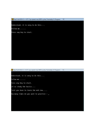 C++ typing tutor by debakar roy | DOCX