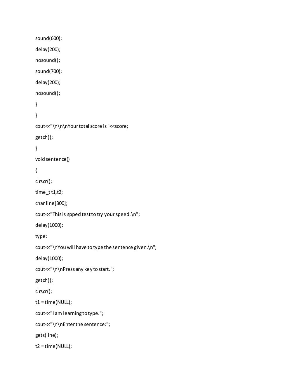 C++ typing tutor by debakar roy