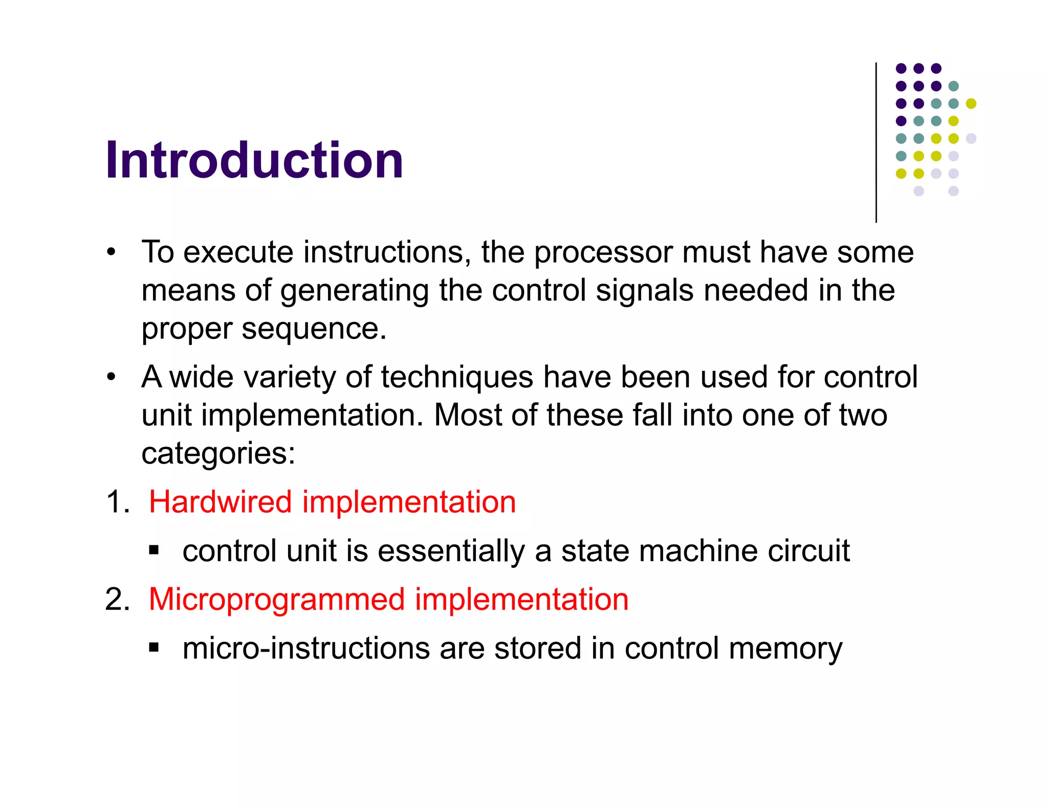 Control Unit Design Pdf