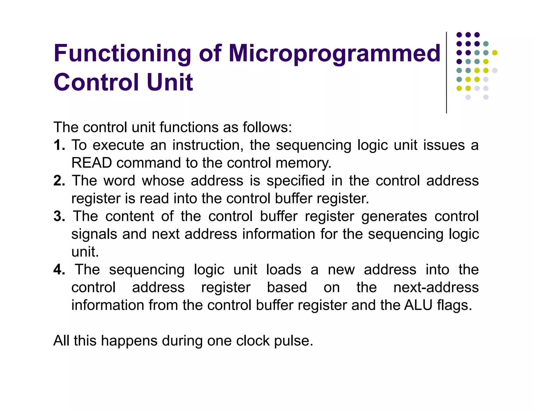 Control Unit Design | PDF