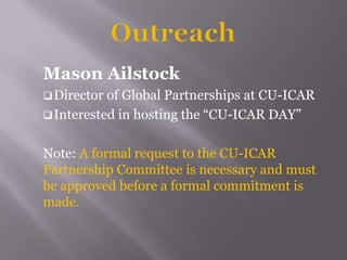 Cu icar presentation | PPT