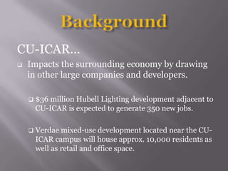Cu icar presentation | PPTX
