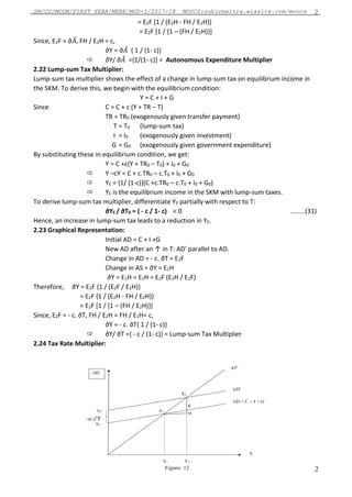 Multiplier Theory-Keynesian Approach-Lecture-3 | PDF