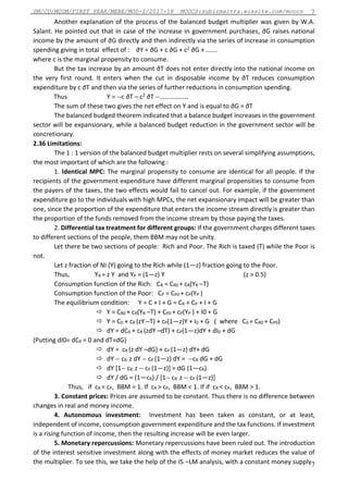 Multiplier Theory-Keynesian Approach-Lecture-3 | PDF