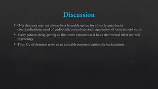 Cu-Sil Dentures in prosthodontics a Journal club | PPTX