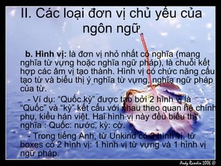 cấu trúc của ngôn ngữ | PPT