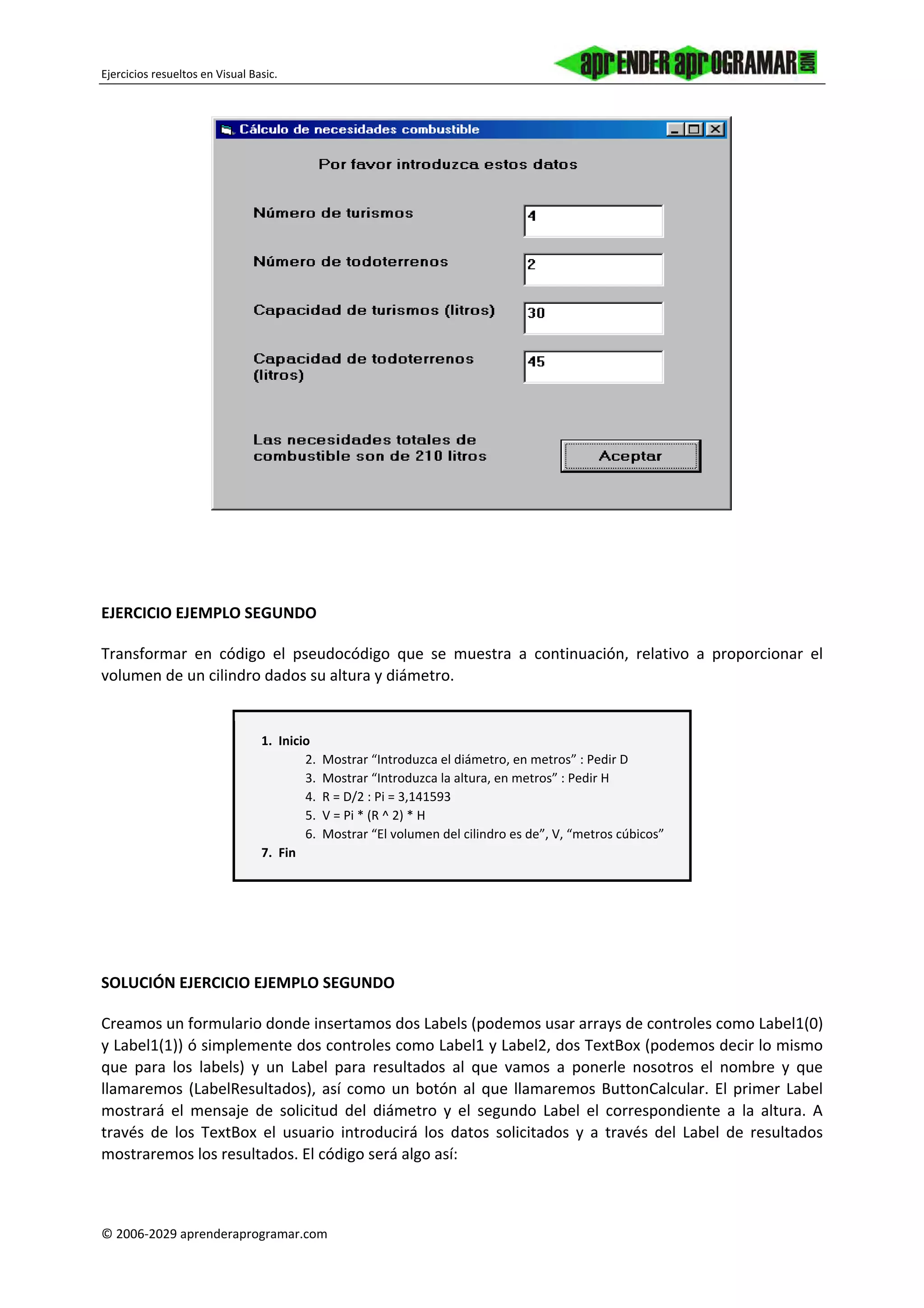 Cu00322 A Codigo Ejemplo Visual Basic Forms Labels Textbox Command Buttons Pdf 6409
