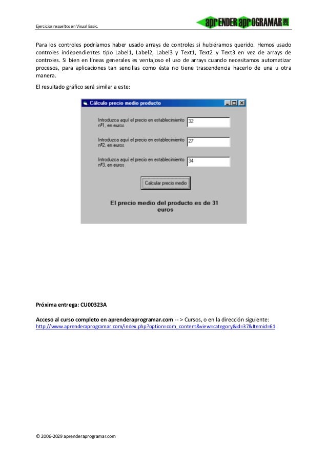 Cu00322 A Codigo Ejemplo Visual Basic Forms Labels Textbox Command Bu