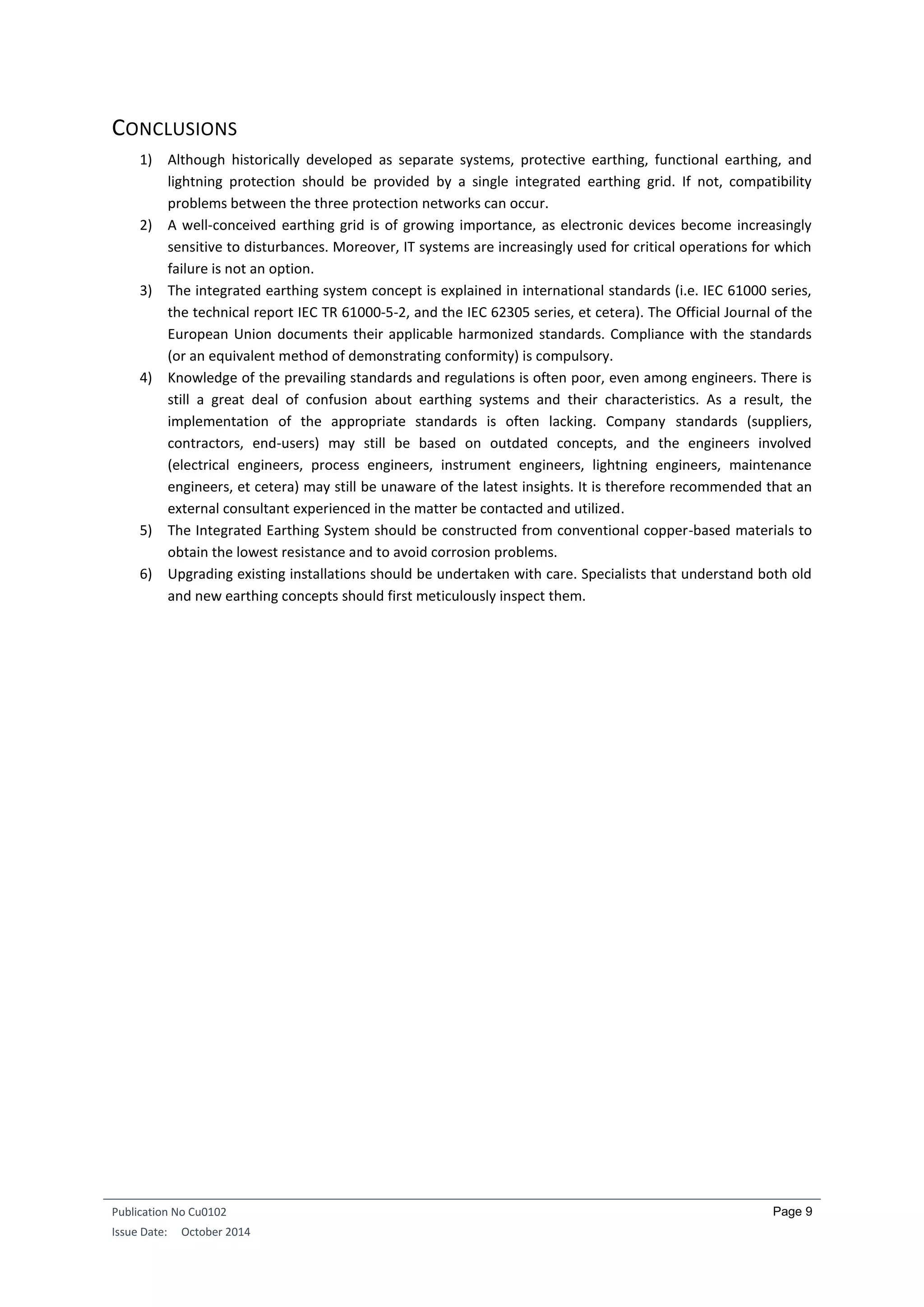 Integrated earthing systems | PDF