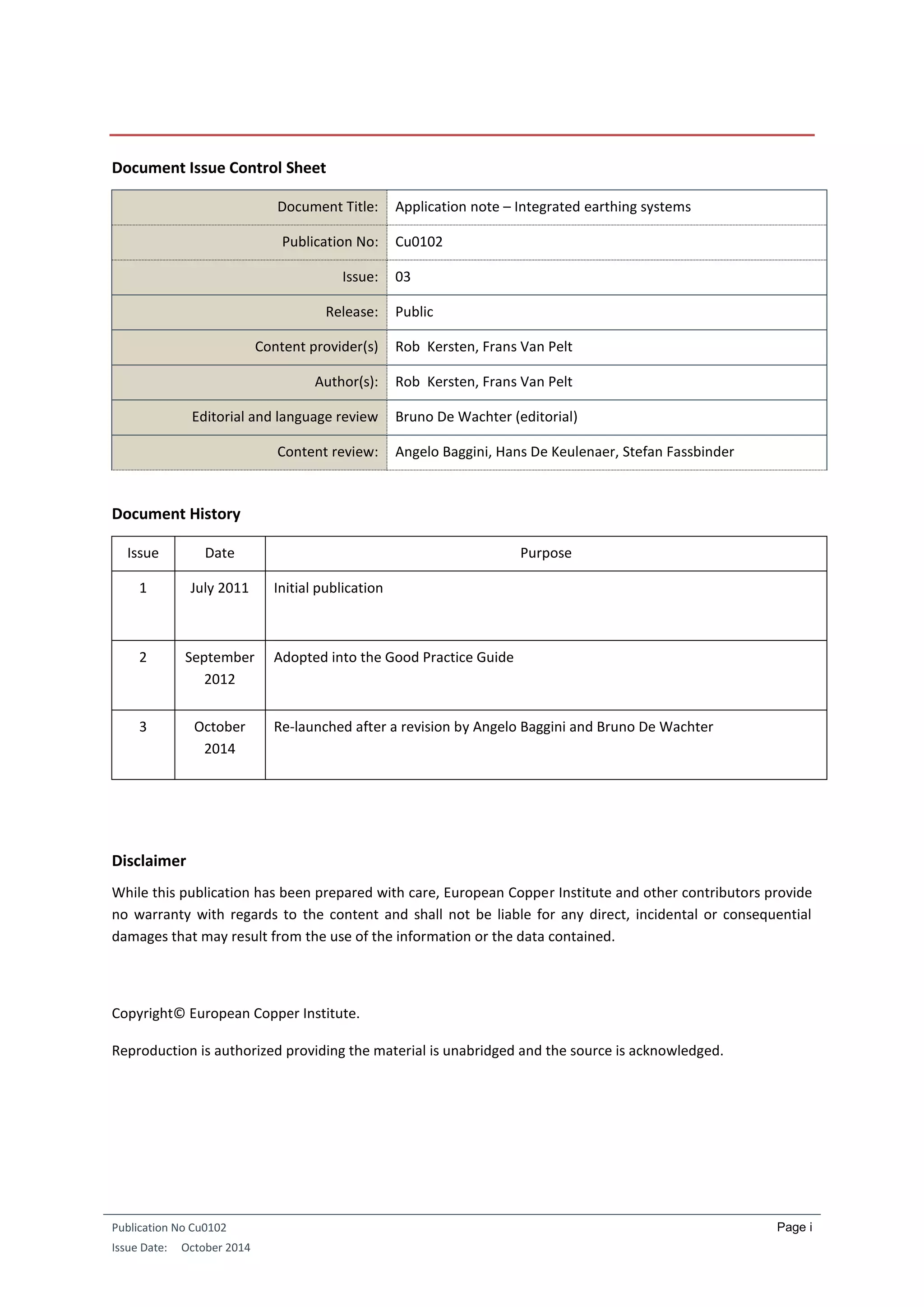 Integrated earthing systems | PDF
