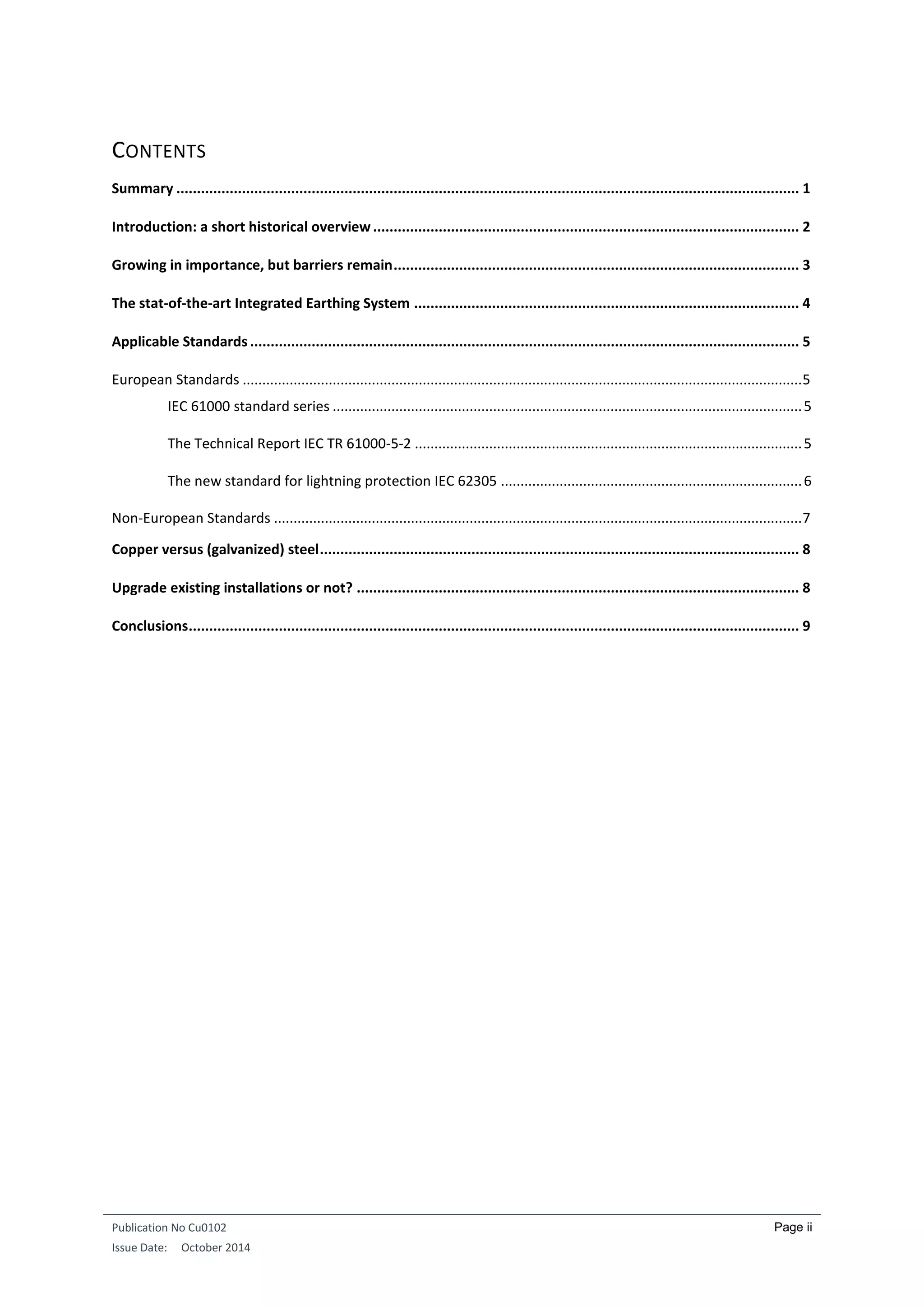 Integrated earthing systems | PDF