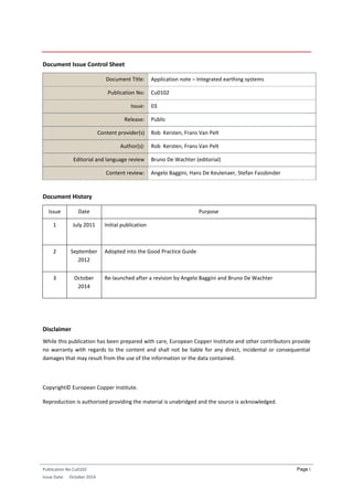 Integrated earthing systems | PDF | Technology & Computing