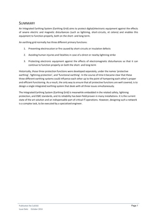 Integrated earthing systems | PDF | Technology & Computing